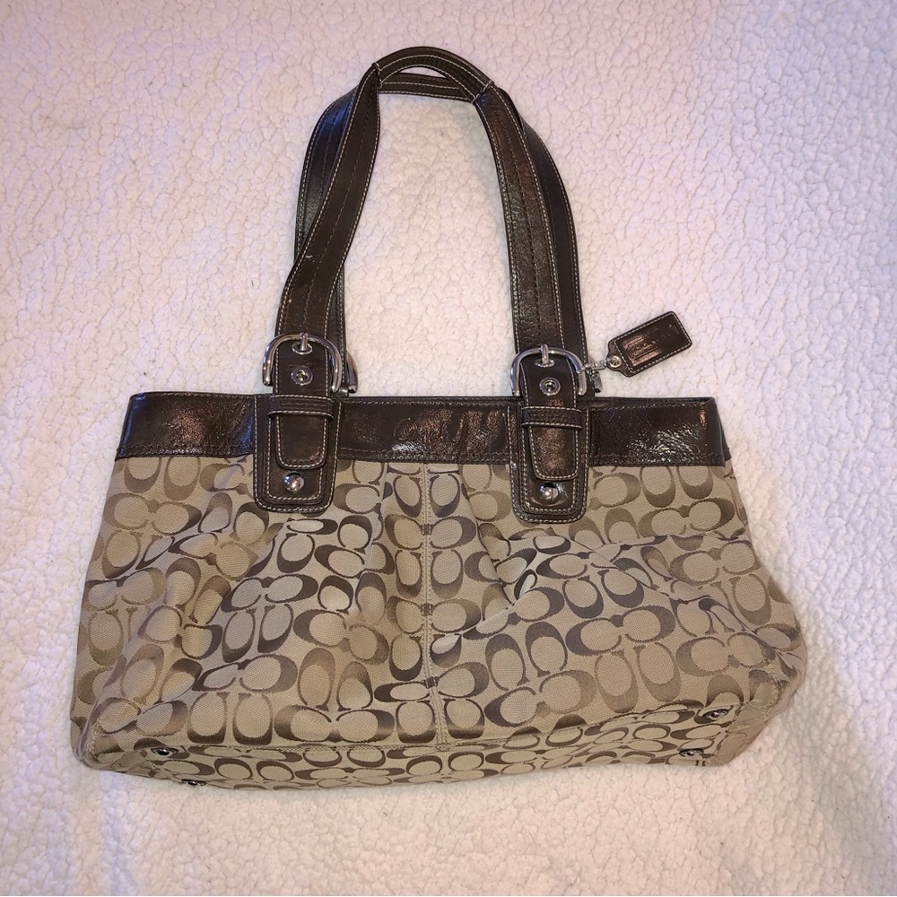 Coach Soho Signature Pleated Soho Bag - Gem